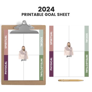 2024 Goal Sheet, 2024 Youth Theme, Children and Youth Program, Young ...