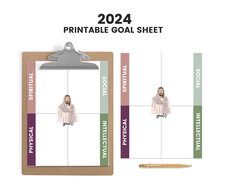 2024 Goal Sheet, 2024 Youth Theme, Children and Youth Program, Young ...