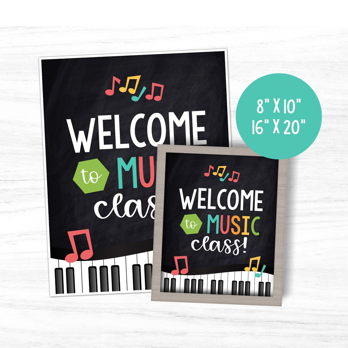 Music Class Poster Music Teacher Decor Welcome to the Music - Etsy