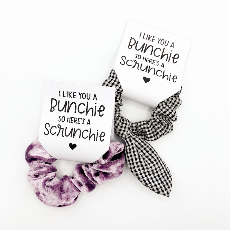 Scrunchie Valentine, Scrunchie Tag, Tween Valentine Gift, YW Valentine ...