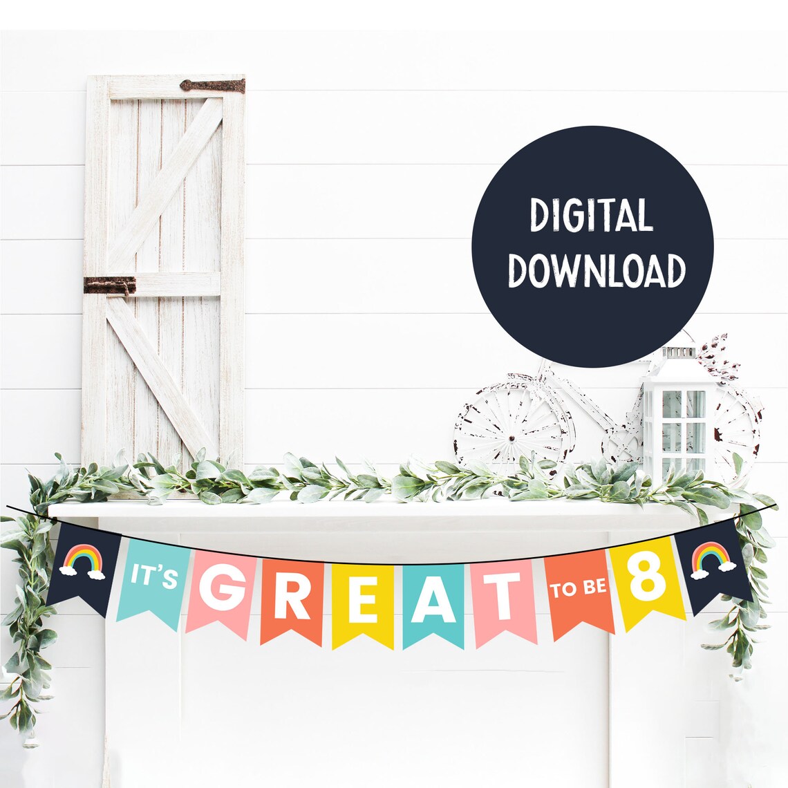 Great to Be 8 Banner Great to Be 8 Primary Baptism Preview - Etsy