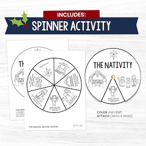 Nativity Printable Activity, Nativity Craft, Jesus Birth Craft ...