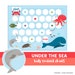 Kids Reward Chart Behavior Chart for Kids Under the Sea Chart, Toddler ...