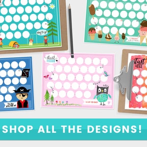 Kids Reward Chart, Camping Countdown, Behavior Chart, Kids Chore Chart ...