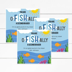End of Year Student Gift, End of Year Gift Tag, Goldfish Gift Tag, O ...