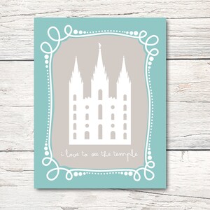 I Love to See the Temple - LDS - 8x10 Digital Download - Etsy