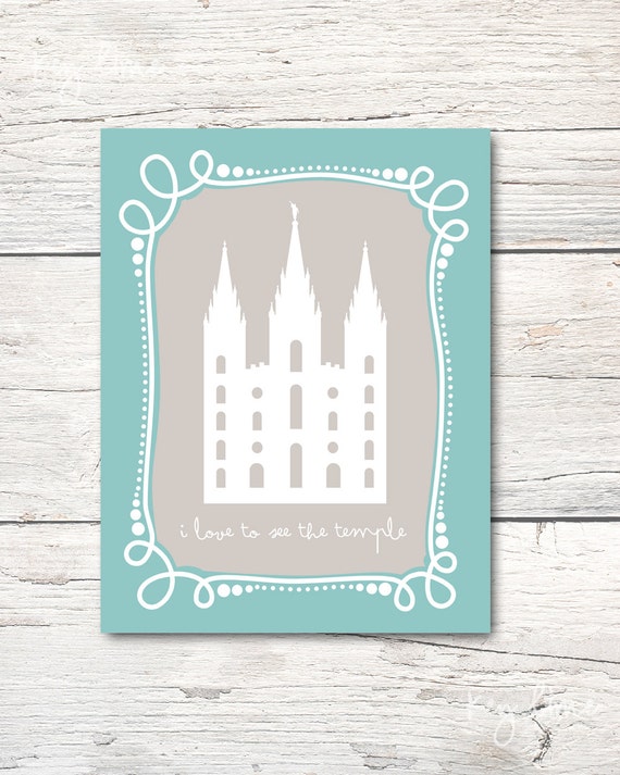 I Love to See the Temple LDS 8x10 Digital Download | Etsy