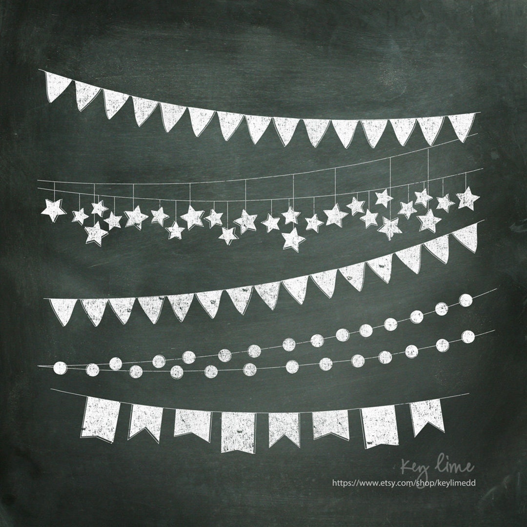 Chalkboard Banner Graphics - Etsy