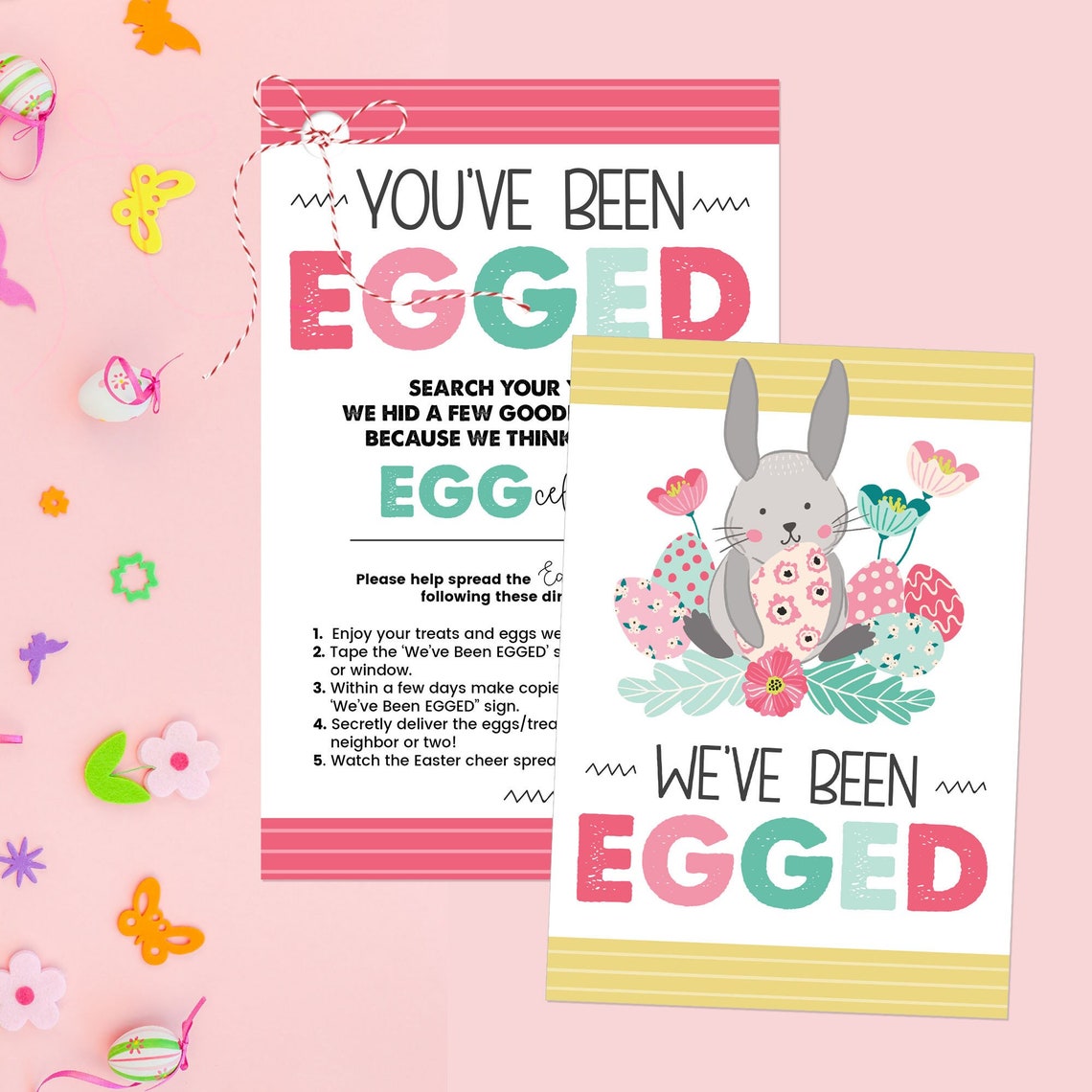 You've Been Egged Egged Sign We've Been Egged | Etsy