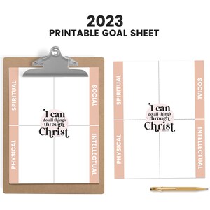 2023 Goal Sheet, 2023 Youth Theme, Children and Youth Program, Young ...