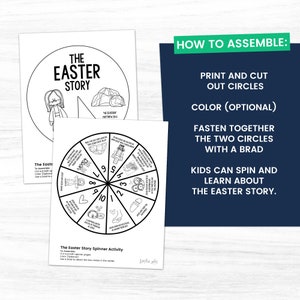 Easter Bible Craft, Easter Story Activity, Holy Week for Kids, Easter ...