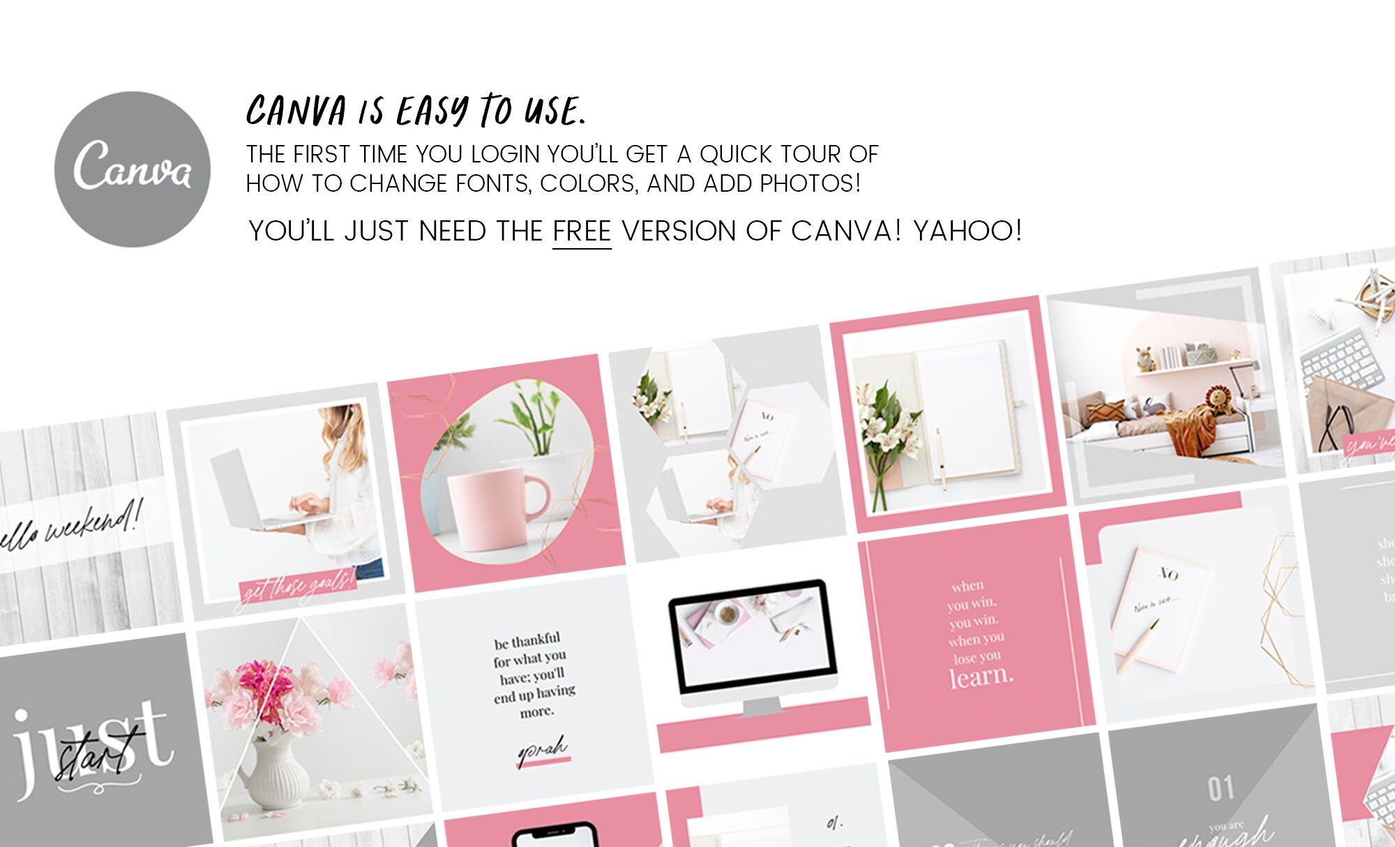 Instagram Post Templates Canva Template for Instagram IG | Etsy