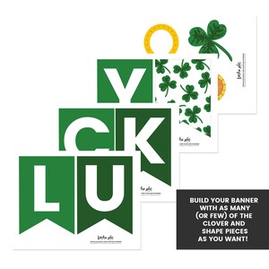 Lucky Banner, St Patrick Day Banner, Printable Banner, St Patricks Day ...