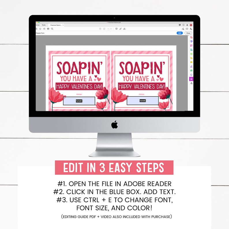 Hand Soap Gift Tag Valentines Soap Tag Teacher Valentine - Etsy