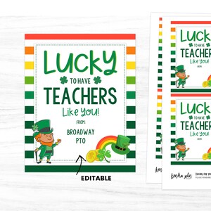 St Patricks Day Teacher Appreciation, March Teacher Appreciation, St ...