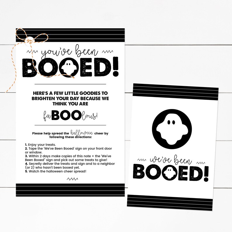 Halloween Boo Kit, Boo Printable, You've Been Booed, Boo Kit, Halloween ...