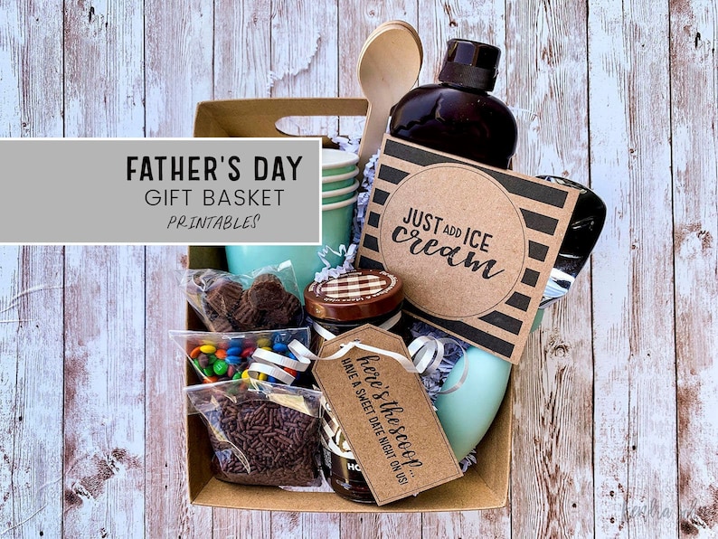 Ice Cream Gift Basket Fathers Day Gift Basket Just Add Ice | Etsy