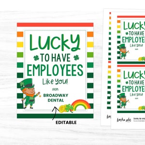 St Patricks Day Employee Appreciation, March Employee Appreciation, St ...