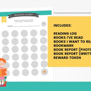 Reading Planner for Kids, Kids Reading Journal, Printable Reading List ...
