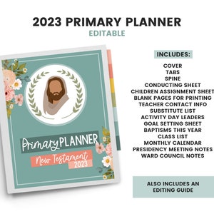 LDS Primary 2023, Primary Presidency 2023, Primary Binder, Primary ...