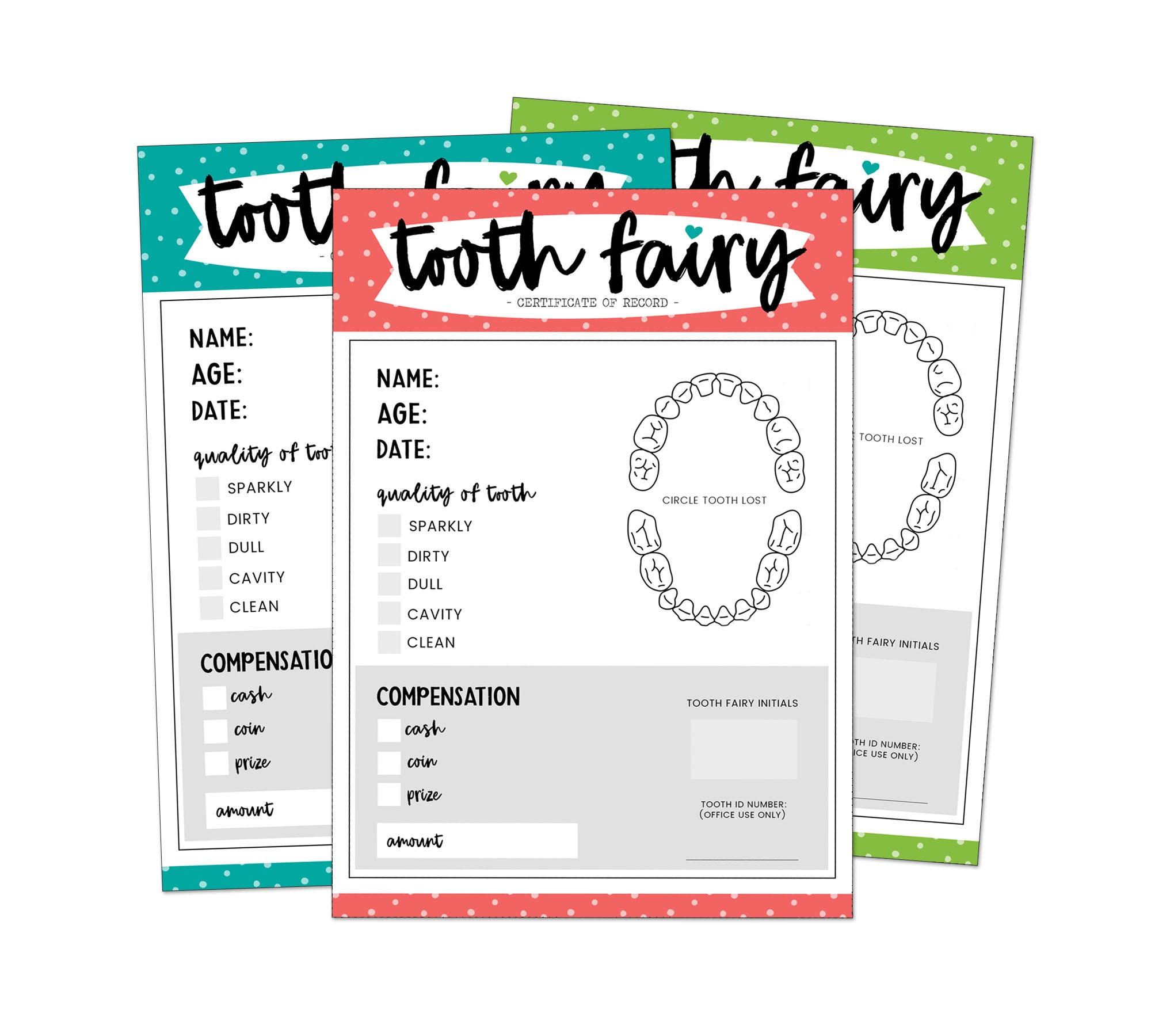 Tooth Fairy Receipt, Lost Tooth Receipt, Tooth Fairy Printable ...