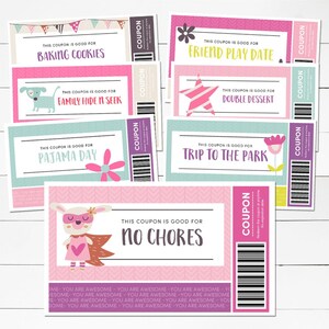 Kids Reward Coupons - Love Coupons - Instant Download - Printable - Etsy