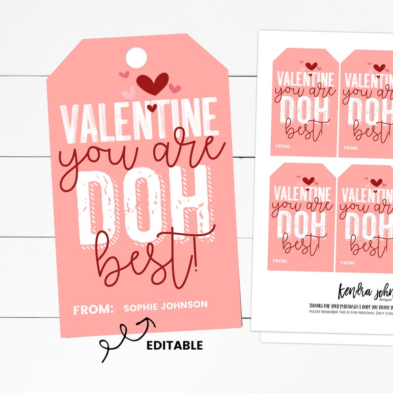 Play Doh Valentine - Etsy