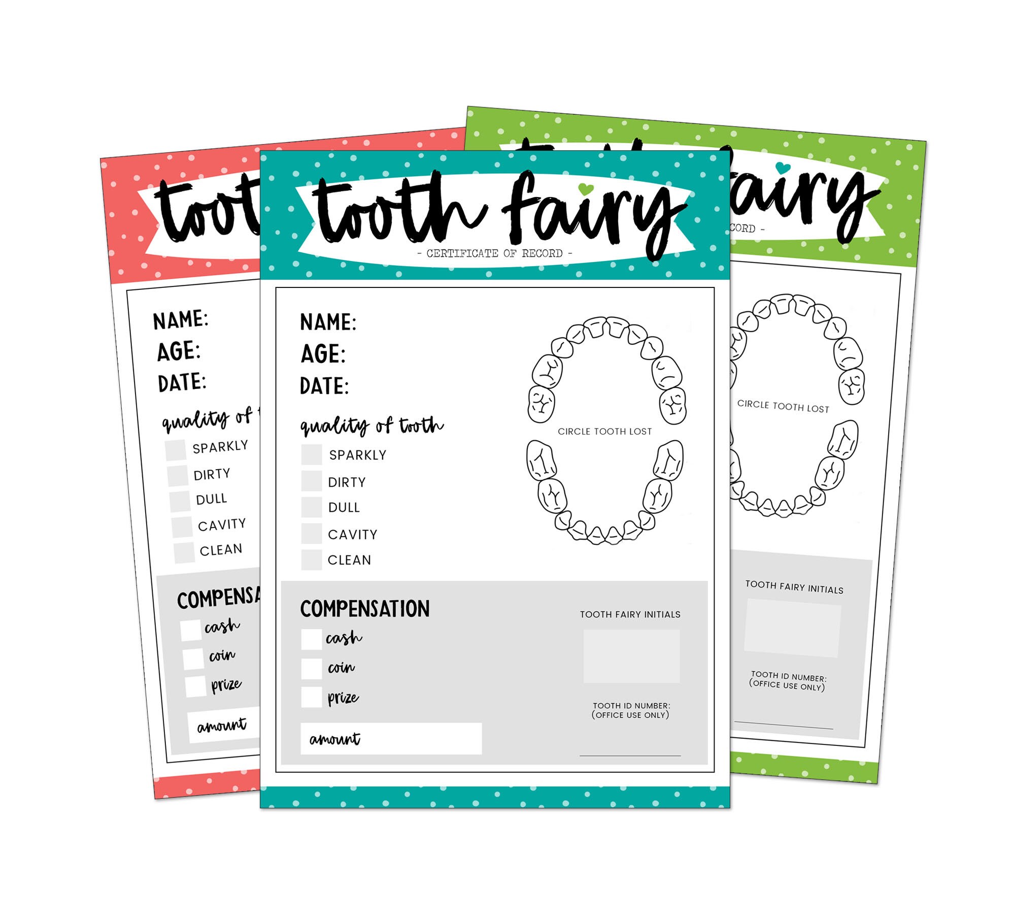 Tooth Fairy Receipt Lost Tooth Receipt Tooth Fairy | Etsy