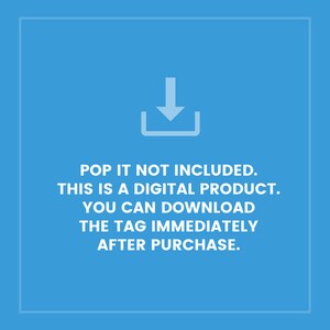 Birthday Pop It Tag, Pop It Printable Tag, Poppin by to Say Happy ...