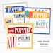 Popcorn Gift Tag, Happy Birthday Treat Tag, Just Poppin' By ...