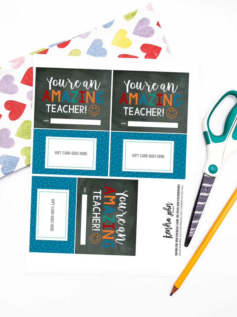 Amazon Gift Card for Teacher Teacher Appreciation Week | Etsy