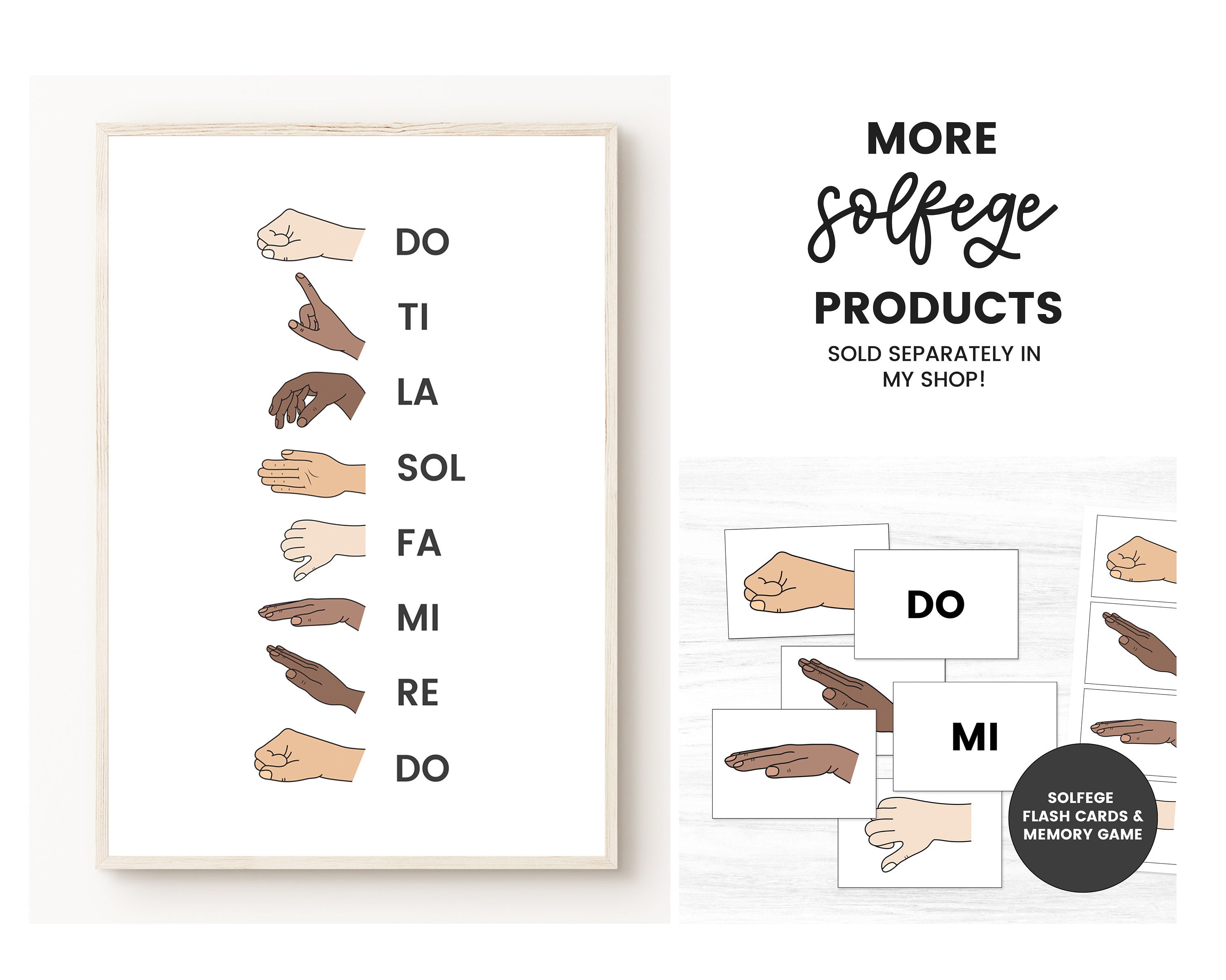 Solfege Hand Sign Solfege Poster Music Class Poster Music - Etsy Denmark