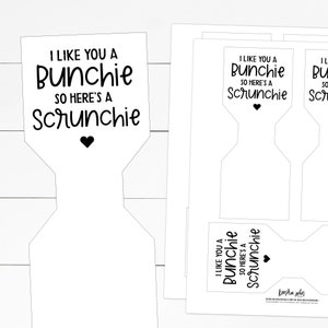 Scrunchie Valentine, Scrunchie Tag, Tween Valentine Gift, YW Valentine ...