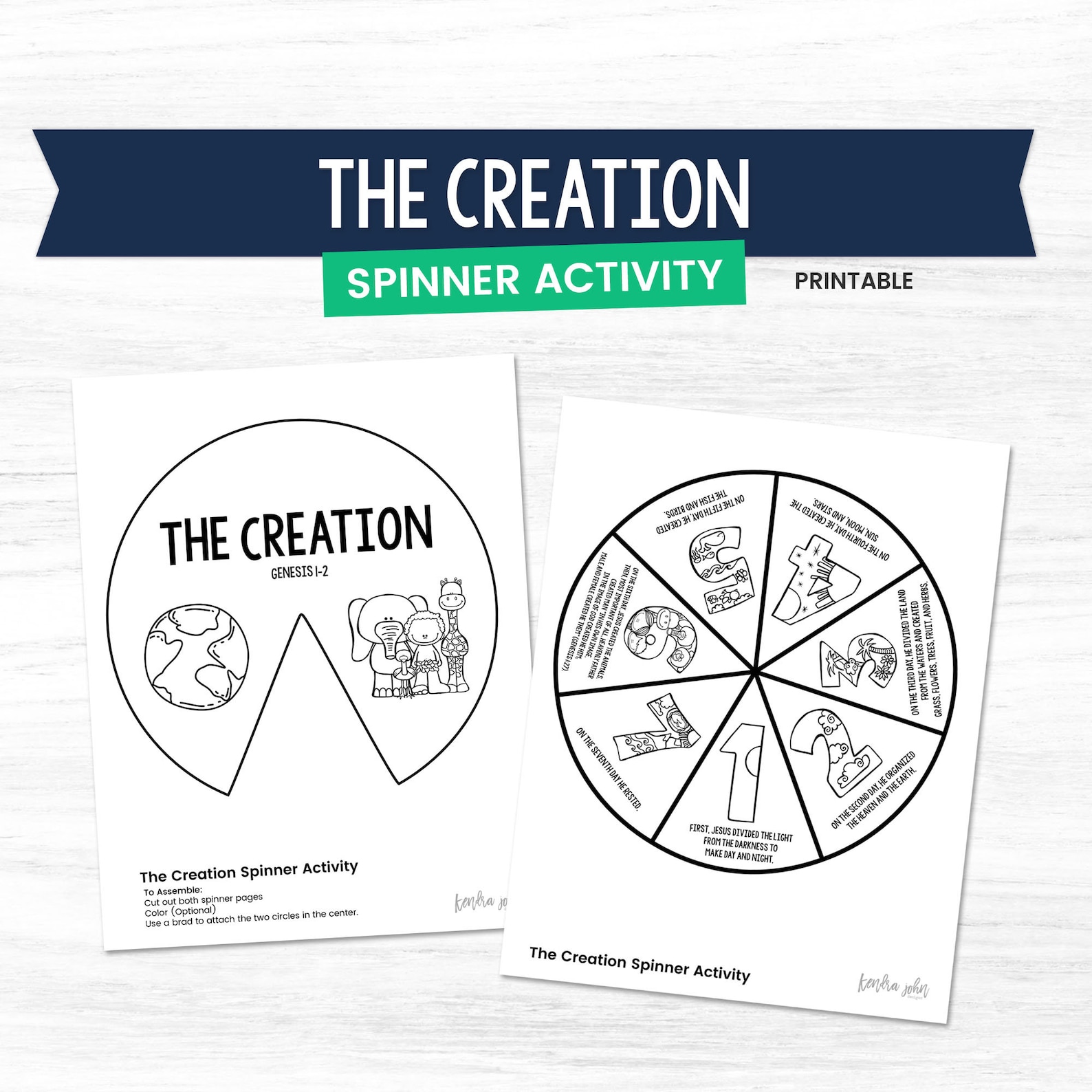 The Creation Story Creation Craft Bible Game for Kids Kid - Etsy