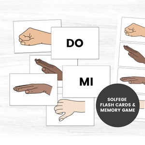 Solfege Flashcards, Solfege Hand Signs Printable, Elementary Music ...