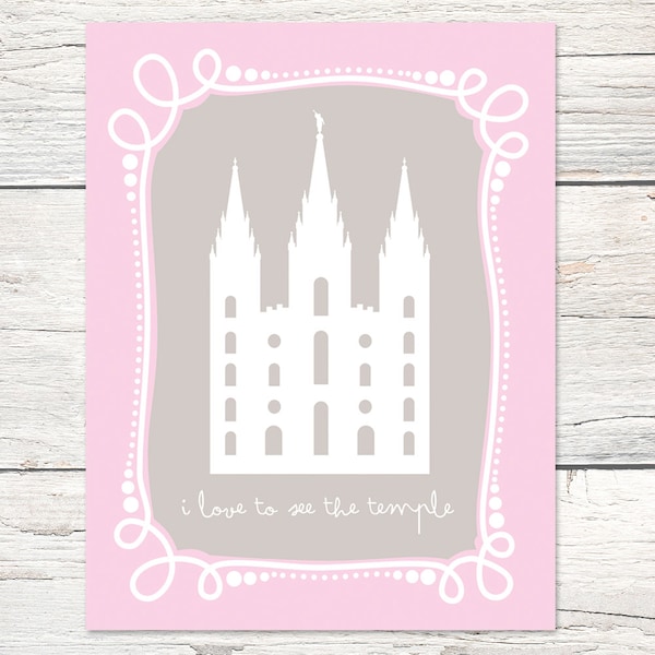 I Love to See the Temple - Etsy