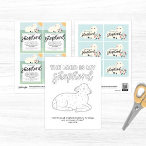 The Lord is My Shepherd Activity, Primary Easter Activity, Kids Easter ...