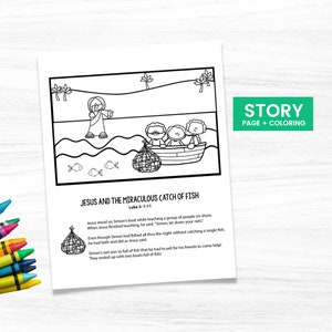 Fishers of Men, Jesus Stories, Sunday School Printables, Bible Game for ...