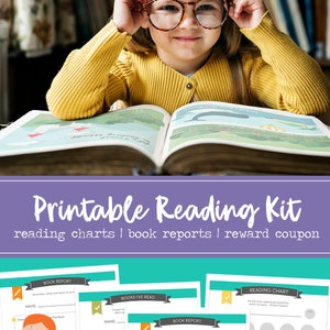 Reading Planner for Kids, Kids Reading Journal, Printable Reading List ...