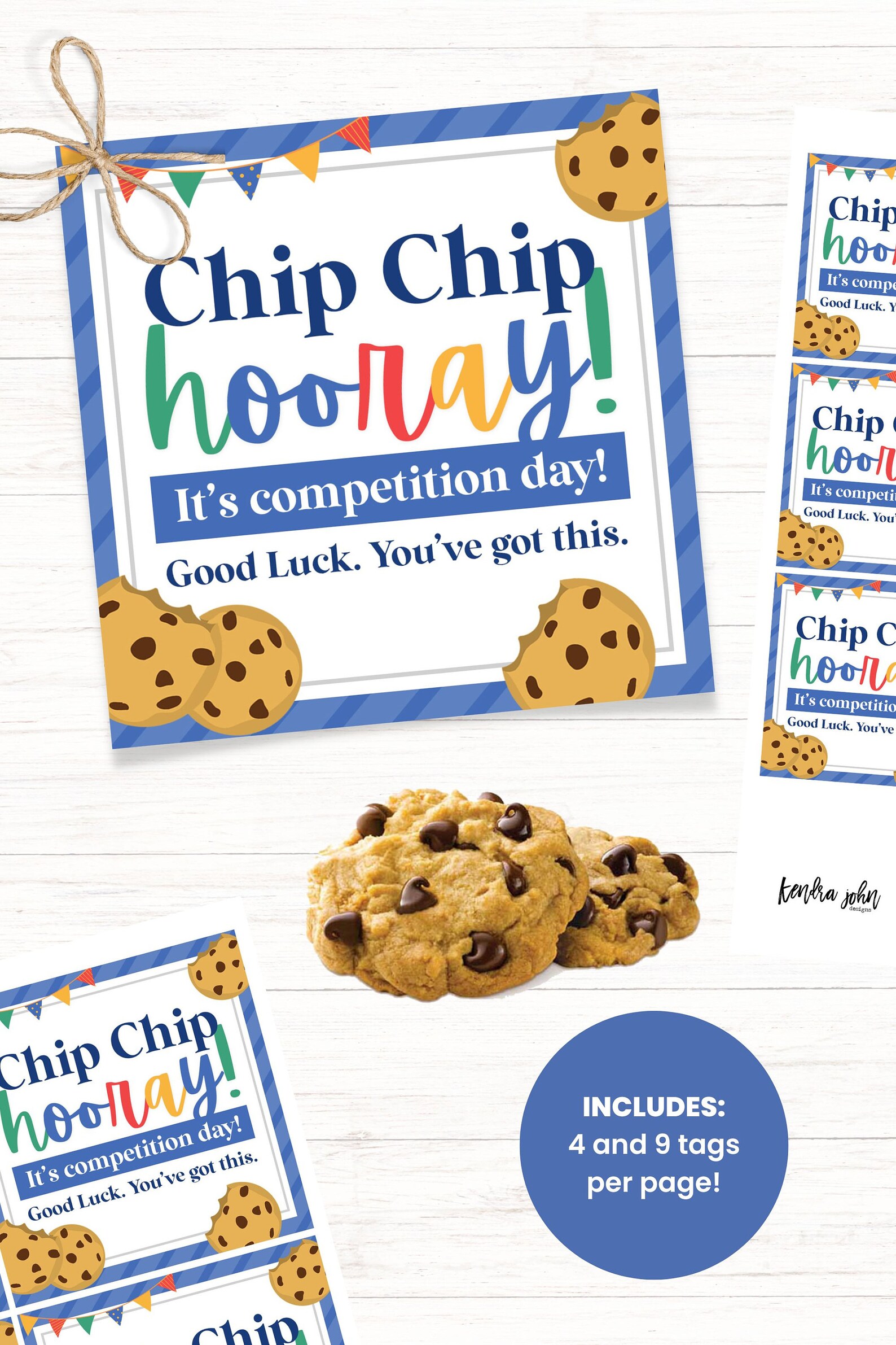 Competition Gift Tag Competition Team Gift Cookie Gift Tag - Etsy