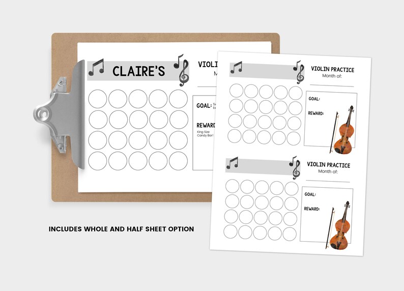 Violin Practice Chart Printable Practice Log Violin Practice - Etsy Violin Practice Chart Printable Practice Log Violin Practice - Etsy