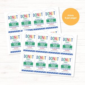 Primary Teacher Gift, Inexpensive Primary Gift, Donut Gift Tag, LDS ...