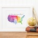 US Map Download - Rainbow - Printable 8x10 - Etsy