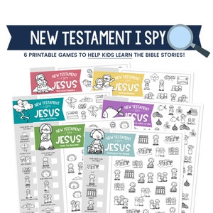 New Testament I Spy, Bible I Spy, Sunday School Game, Kids Bible Study ...