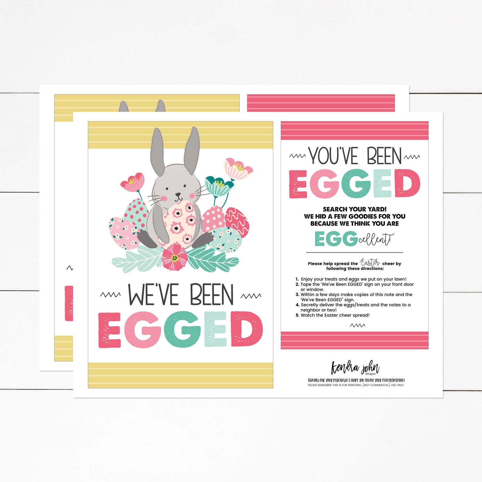 You've Been Egged, Egged Sign, We've Been Egged, Easter Activity LDS ...