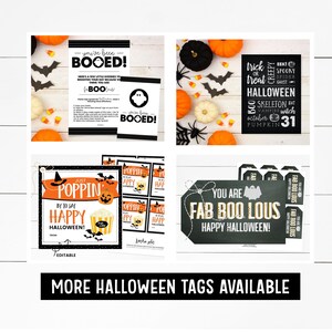 Halloween Gift Tag, Thank You Gift Tag, Teacher Staff Employee School ...