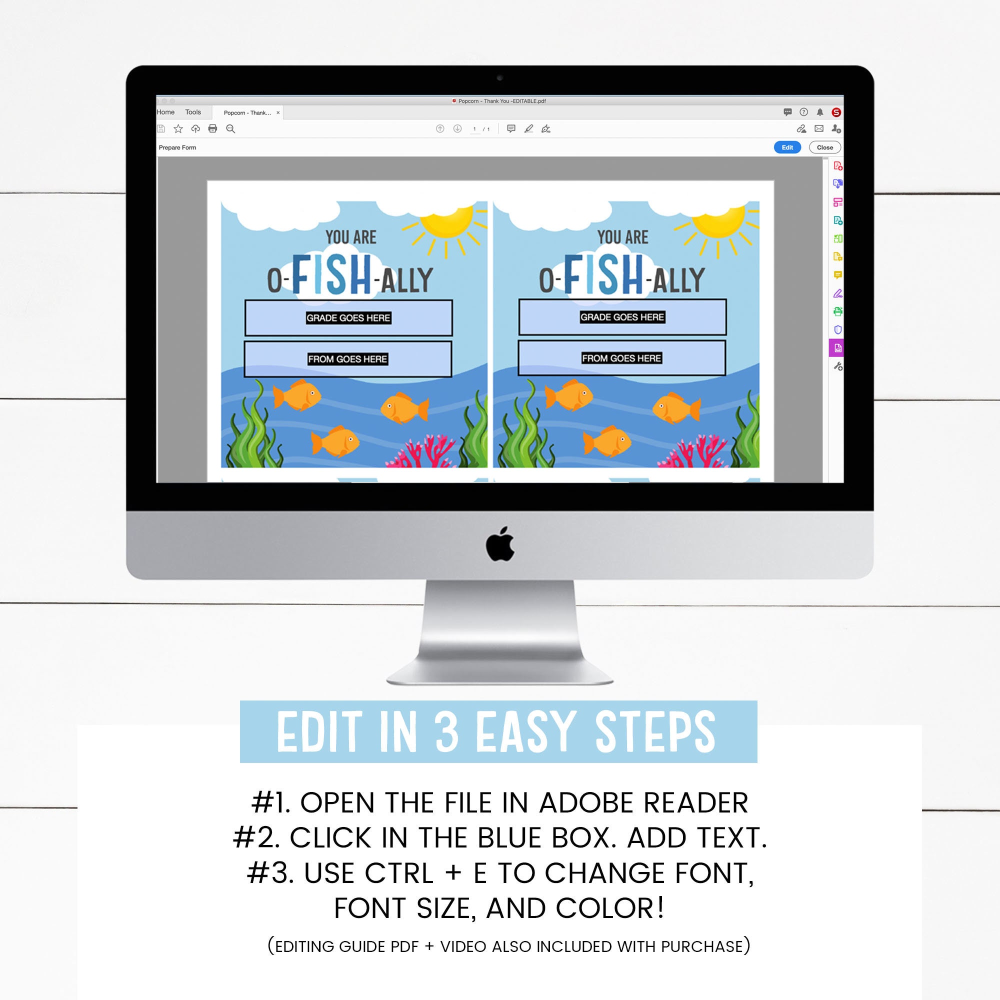 End of Year Student Gift, End of Year Gift Tag, Goldfish Gift Tag, O ...