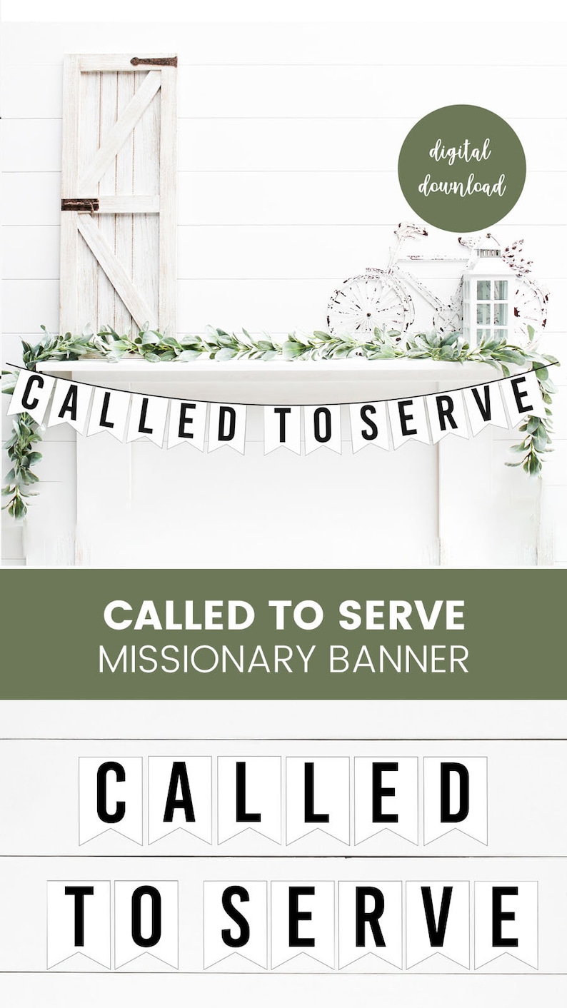 Called to Serve Banner LDS Missionary Call Mission Call - Etsy