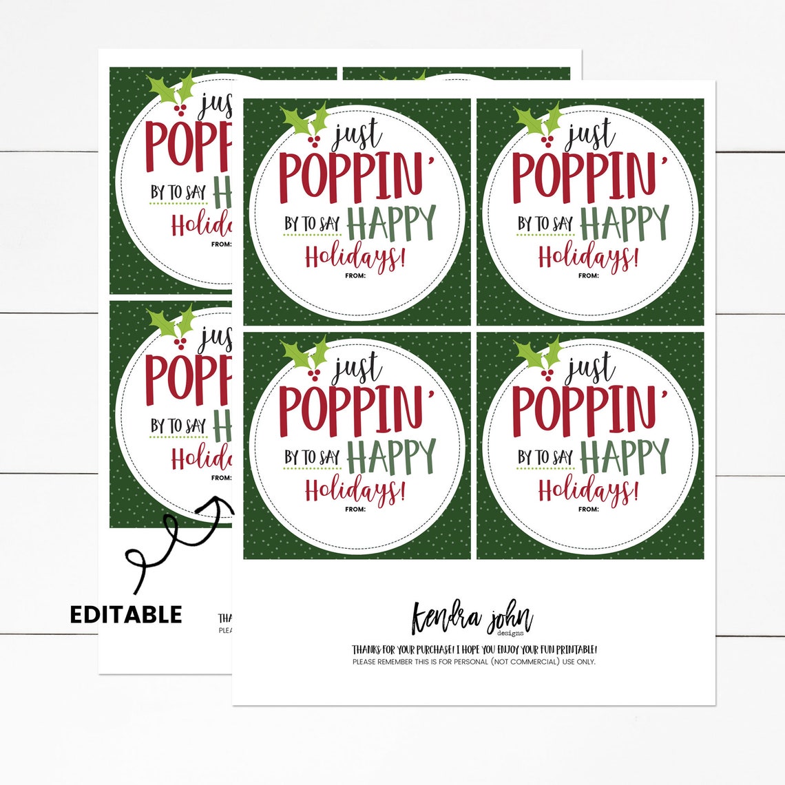 Pop It Gift Tag Fidget Toy Favor Tag Pop It Gift Idea | Etsy