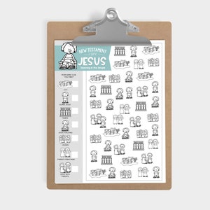 New Testament I Spy, Bible I Spy, Sunday School Game, Kids Bible Study ...